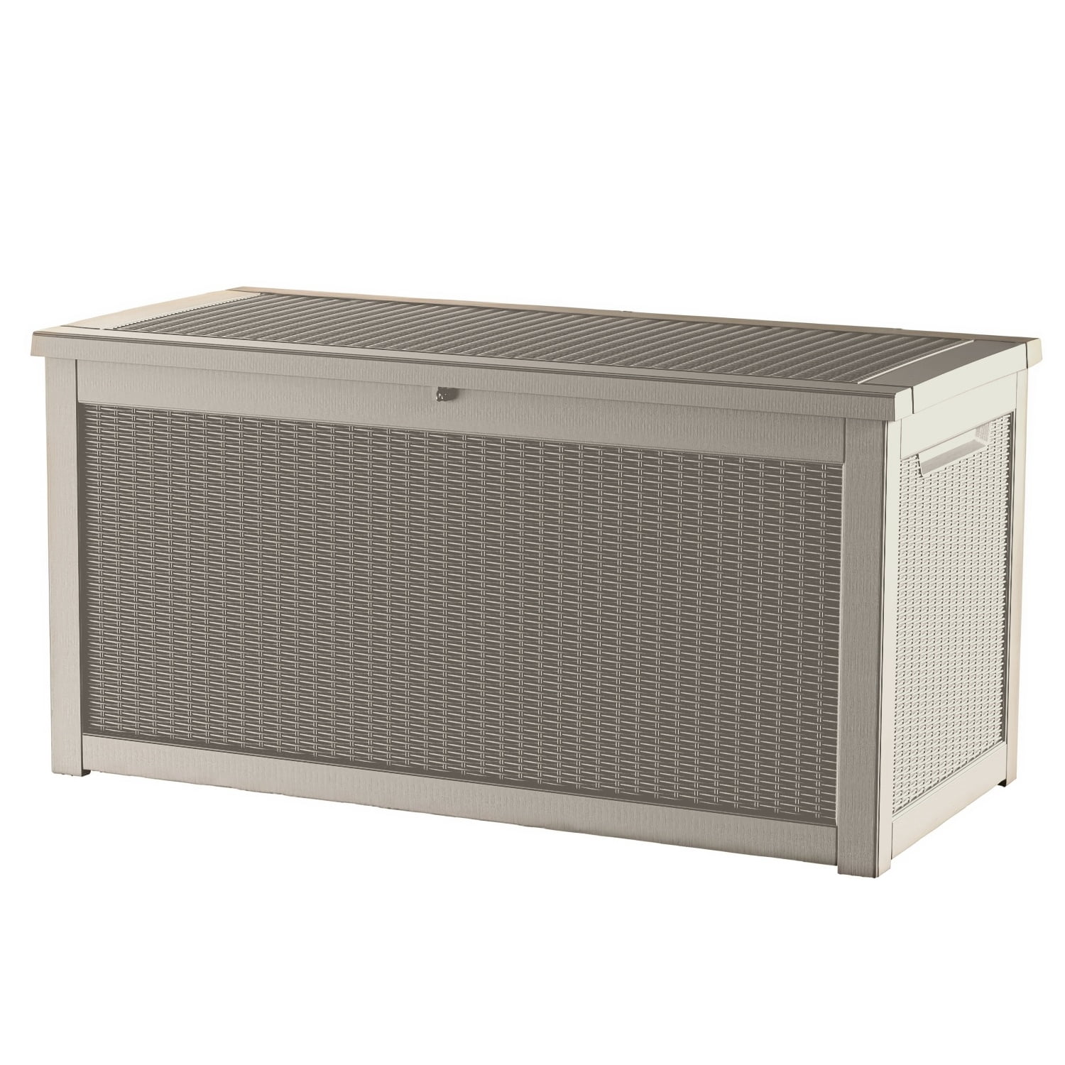 260 Gallon Waterproof Outdoor Storage Box, UV Resistant Resin Deck Box ...