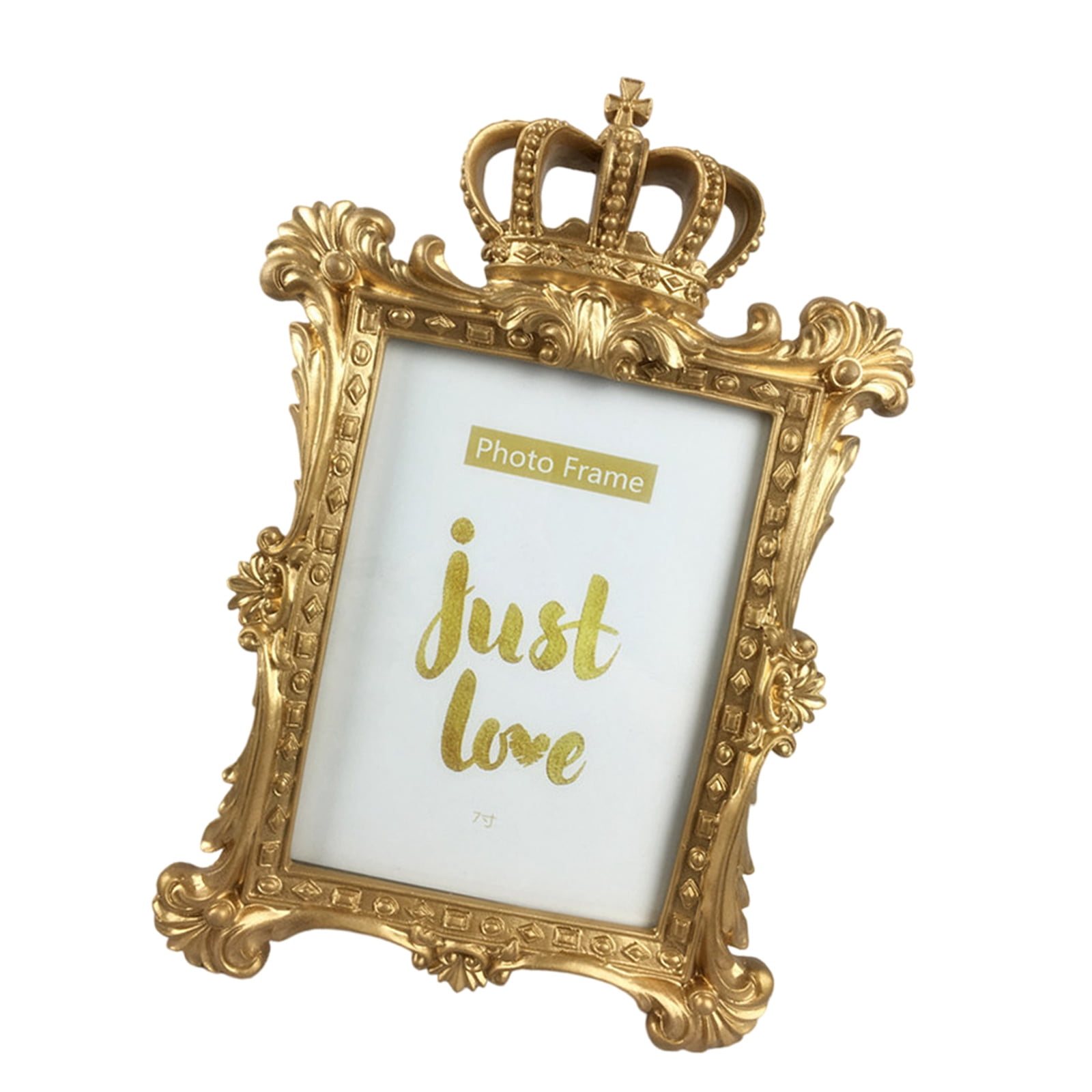Resin Desktop Photo Frame With Intricate Carvings Antique Crowns ...