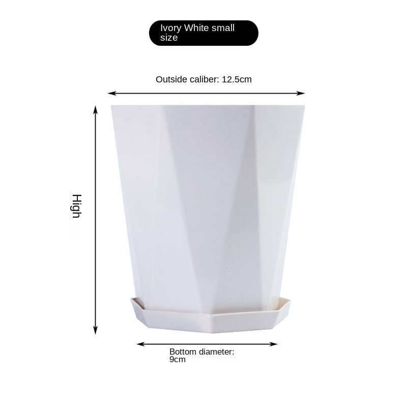 Resin Diamond-shaped European Flower Pots Living Room Office Large ...