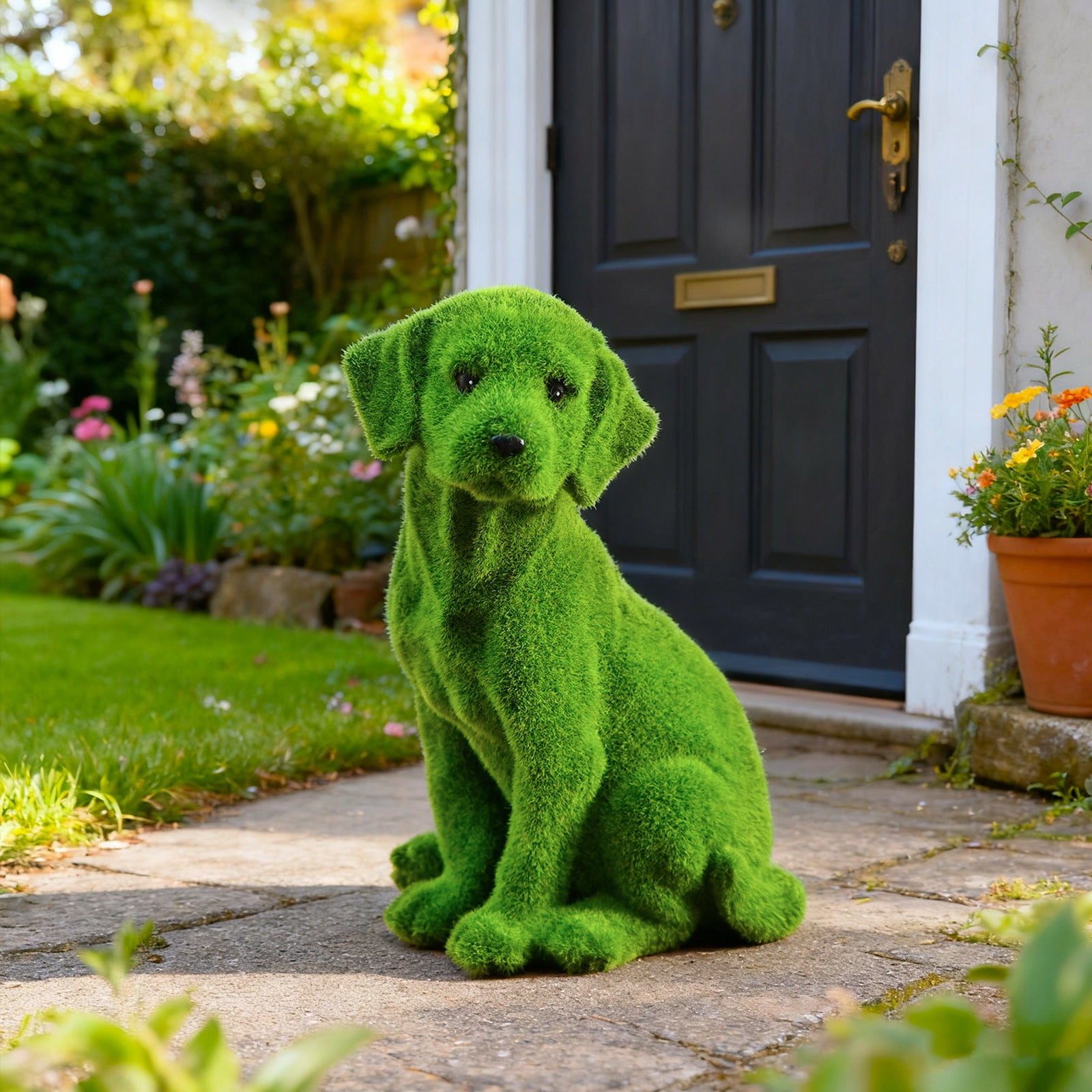 Resin Dog Animal Sculpture, Outdoor Garden Entrance Statue, Large ...