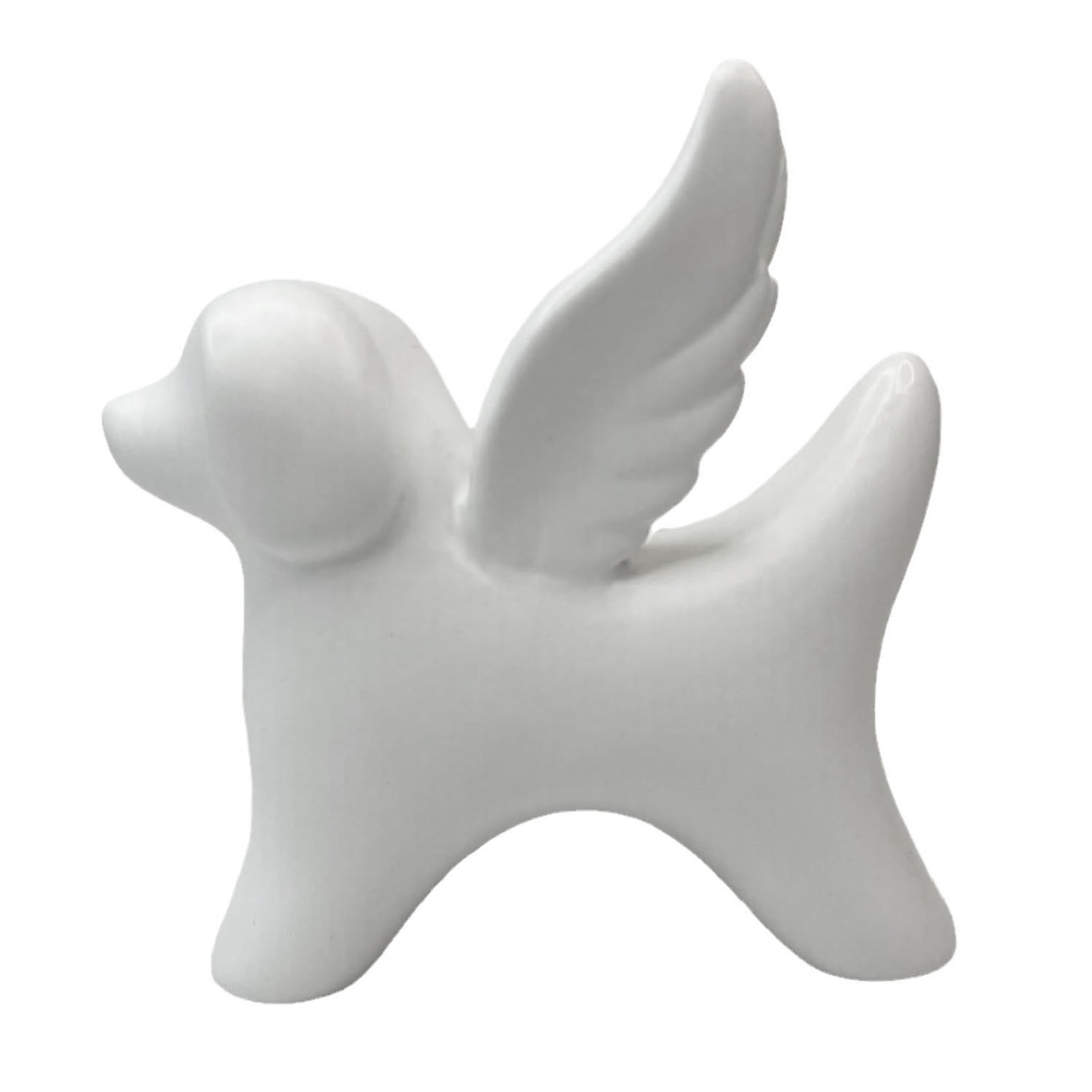 Resin Dog Statue Dog Angel Figurine Puppy Statue with Wings Resin Dog ...
