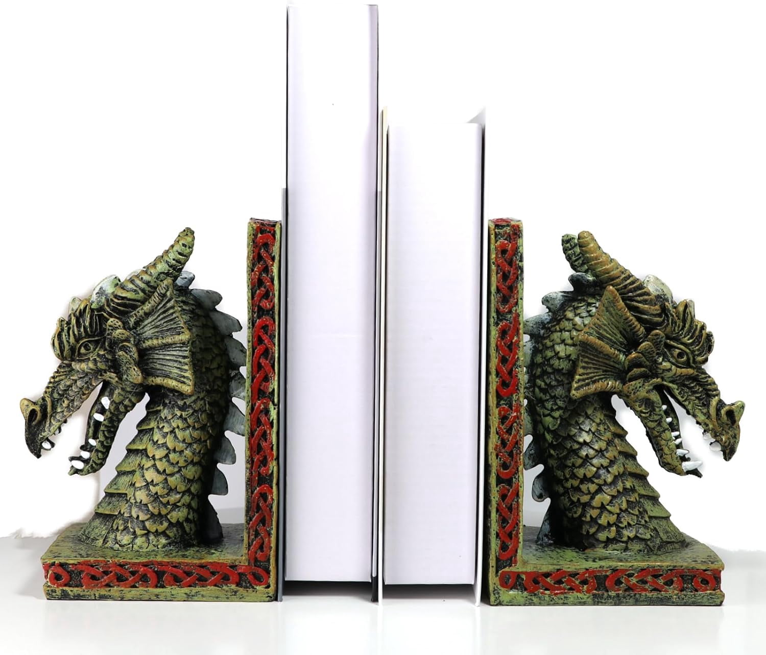 Resin Dragon Bookends, Fantasy Gothic Bookshelf Decor, Heavy Duty Book ...