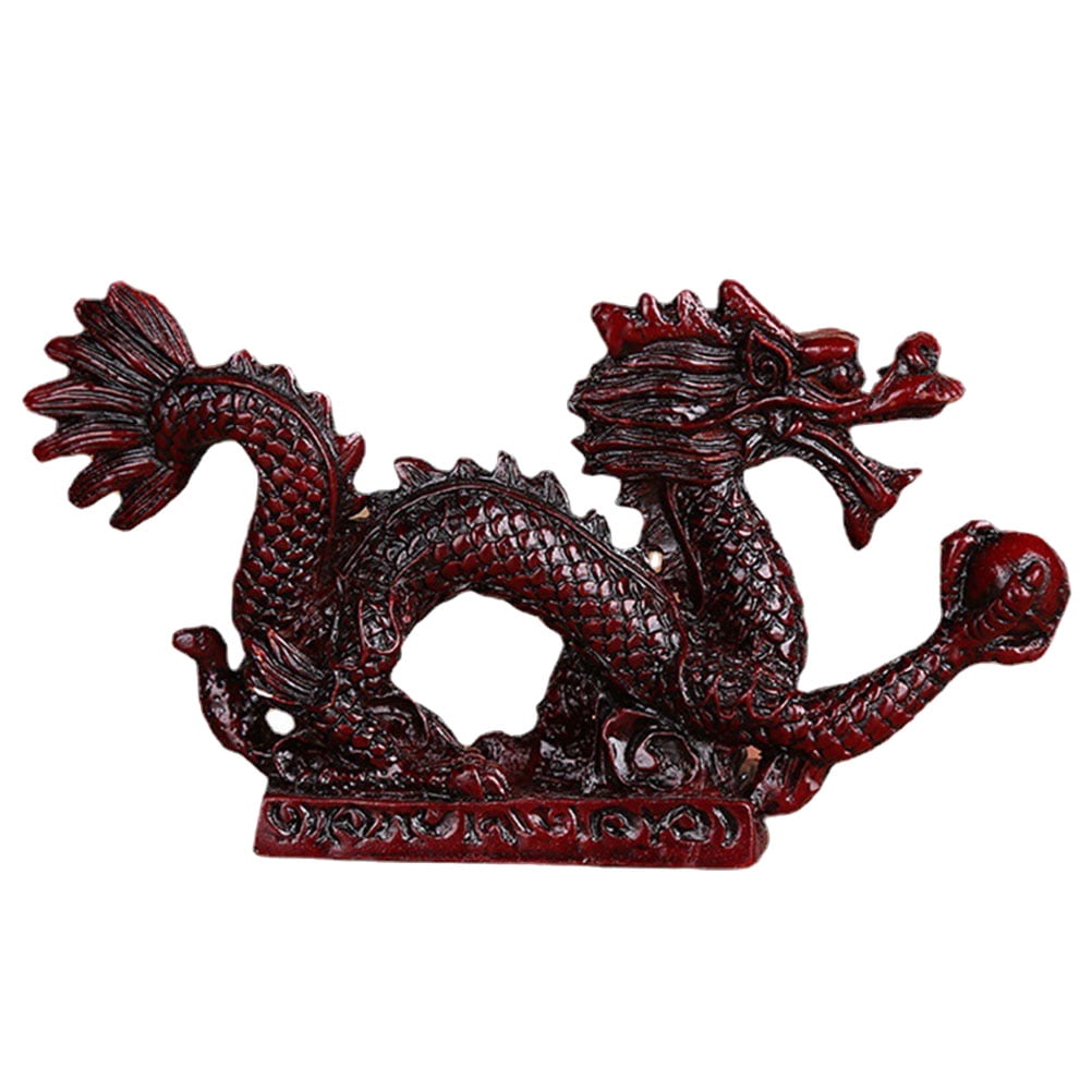 Resin Dragon Statue Desktop Resin Dragon Figurine Chinese Dragon ...