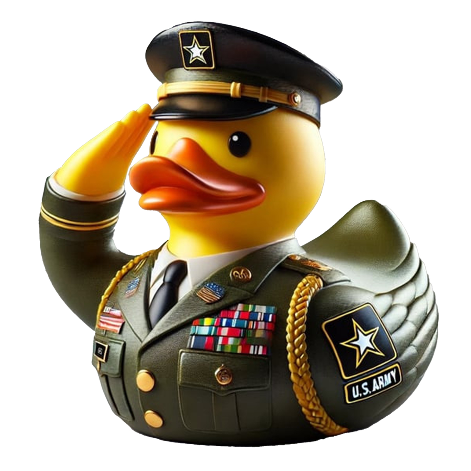 Resin Duck Figurines | Hand-Painted Duck Toy Honoring Veterans | Garden ...