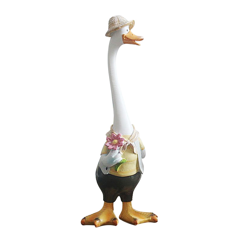 Resin Duck Sculpture Art Handicrafts Cartoon Duck Landscaping Statue ...