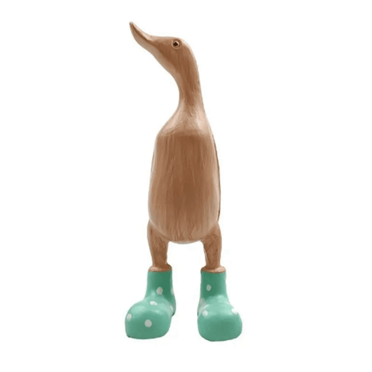 Resin Duck Statue Garden Sculpture Cute Cartoon Ducks Wearing Spotted ...