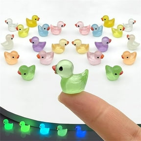110 Pieces Mini Resin Ducks Tiny Ducks Miniature Duck Micro Garden ...