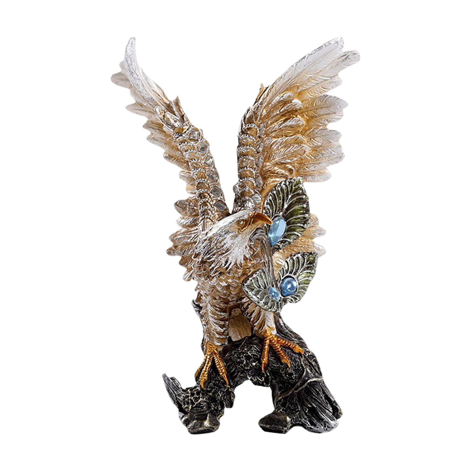 Resin Eagle Sculpture, Ornament Figurine Collectable Creative Art Craft ...