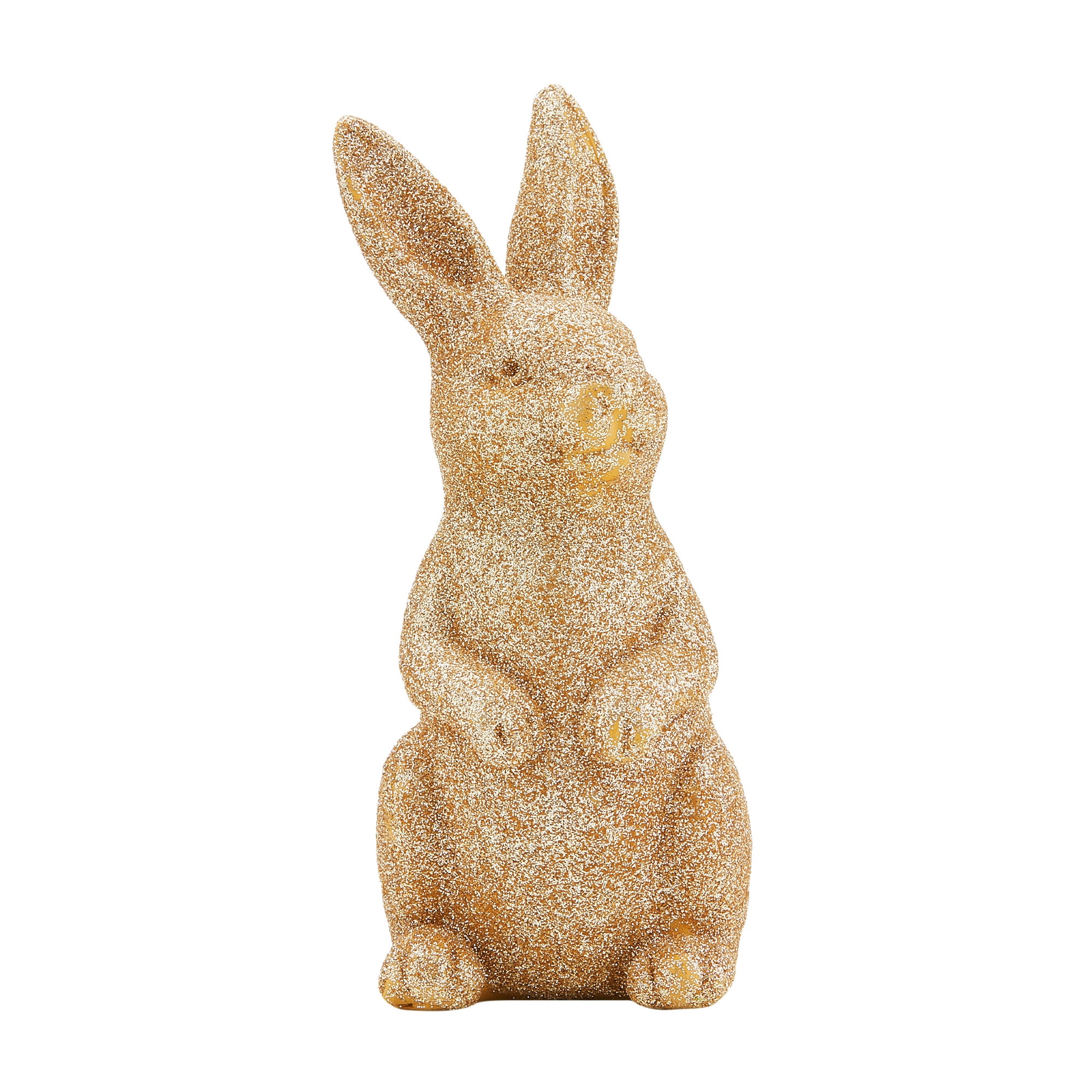 Resin Easter Rabbits Figurines, Easter Moss Bunny Flocked Rabbit Statue ...