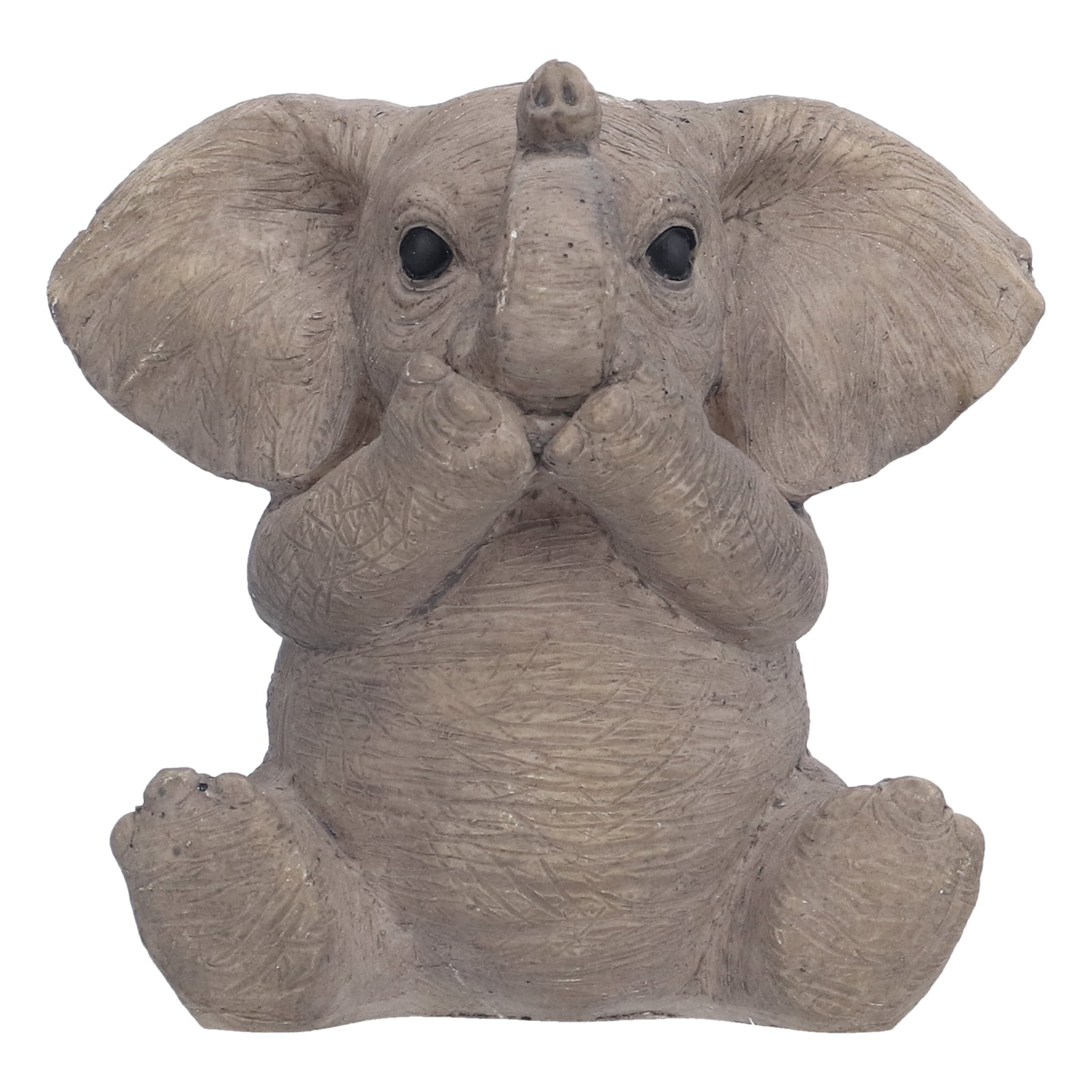Resin Elephant Statue Crafts Cute Elephant Ornament Home Decoration for ...