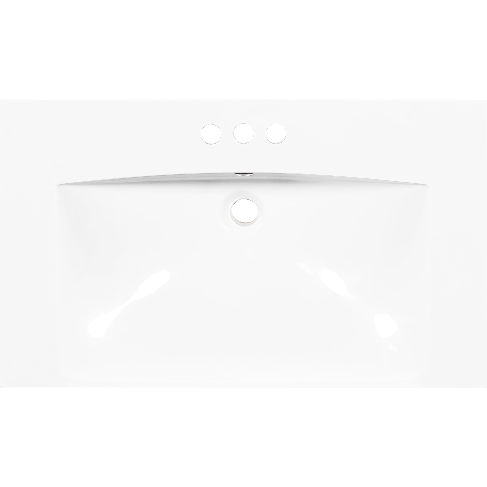 Resin Embedded Basin 30" Bathroom Vanity - Hygienic, Modern Option Sink ...