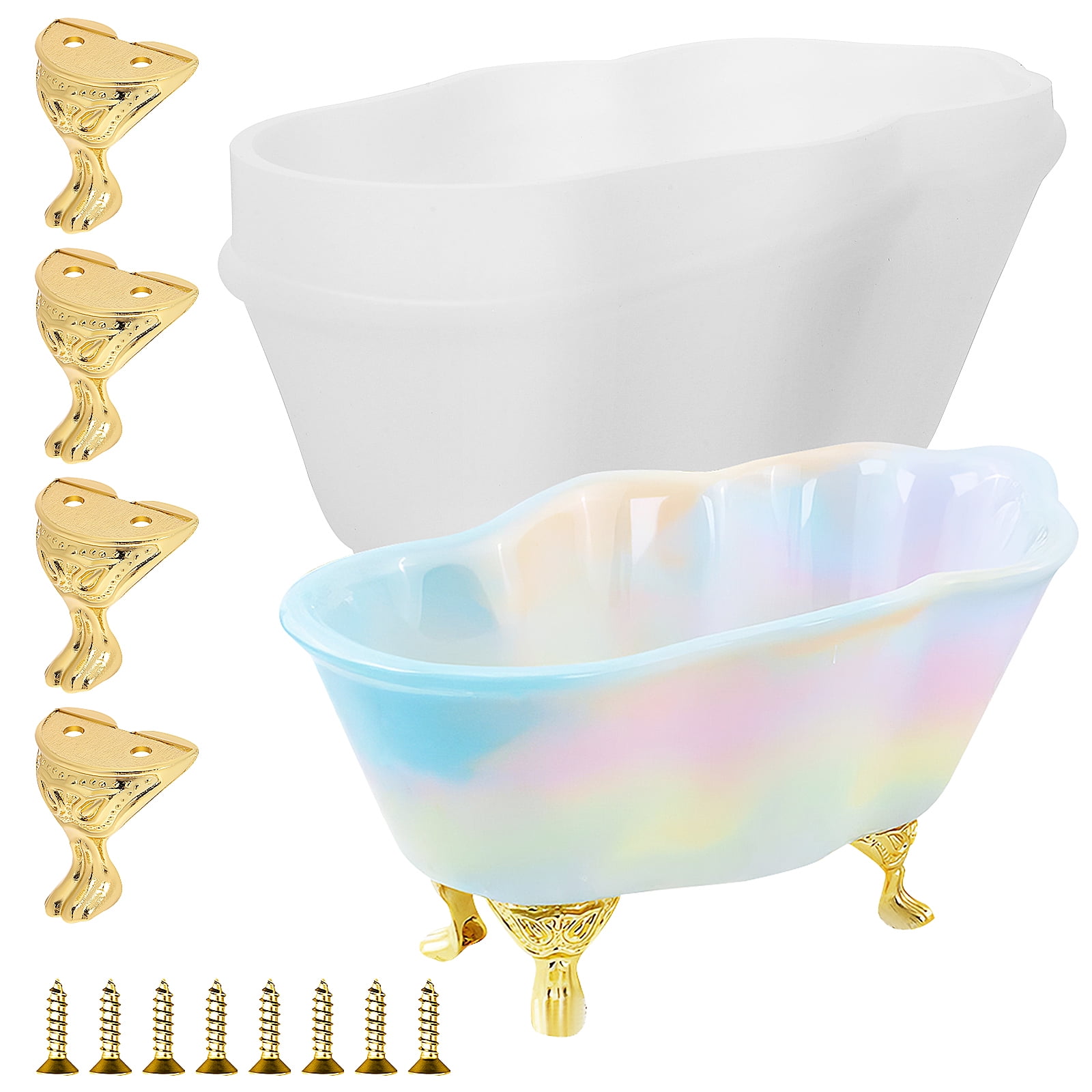 Silicone Resin Epoxy Mold for Casting Bathtub Crystals and Craft Mold ...