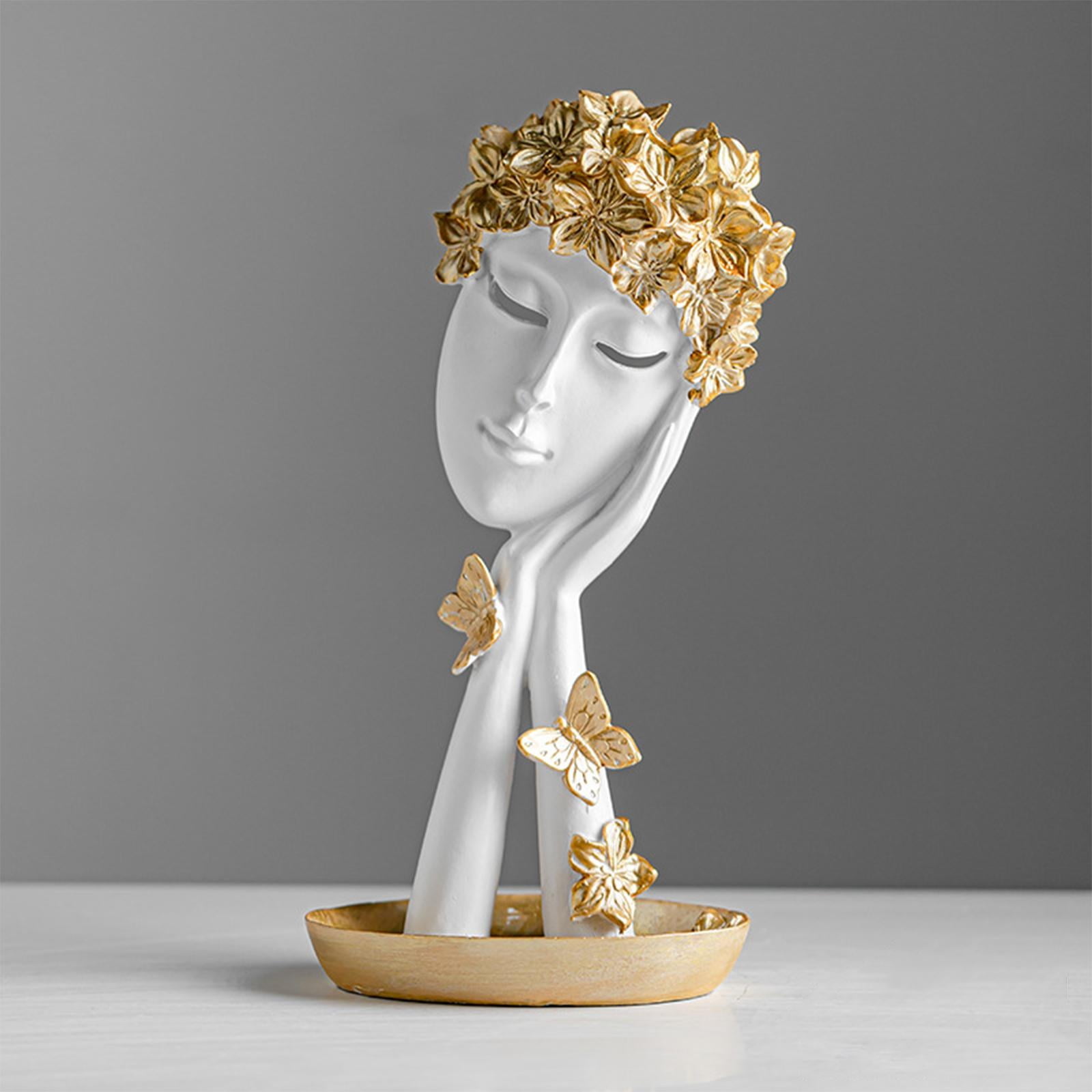 Resin Face Thinker Statue, Gift Sculpture Figurine Character Ornaments ...