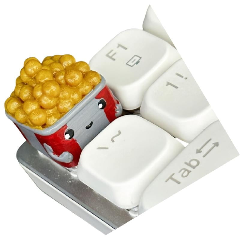 Resin Food Keycaps Realistic Burger Fries Hotdog Designs For Mechanical ...