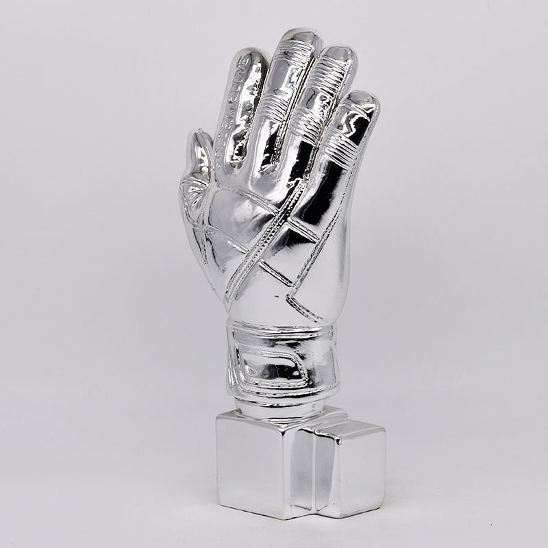Resin Football Goalkeeper Gloves Trophy Champion Goalkeeper Golden ...