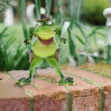 Inspirational Cute Praying Frog On Rock Statue By DWK | Novelty ...
