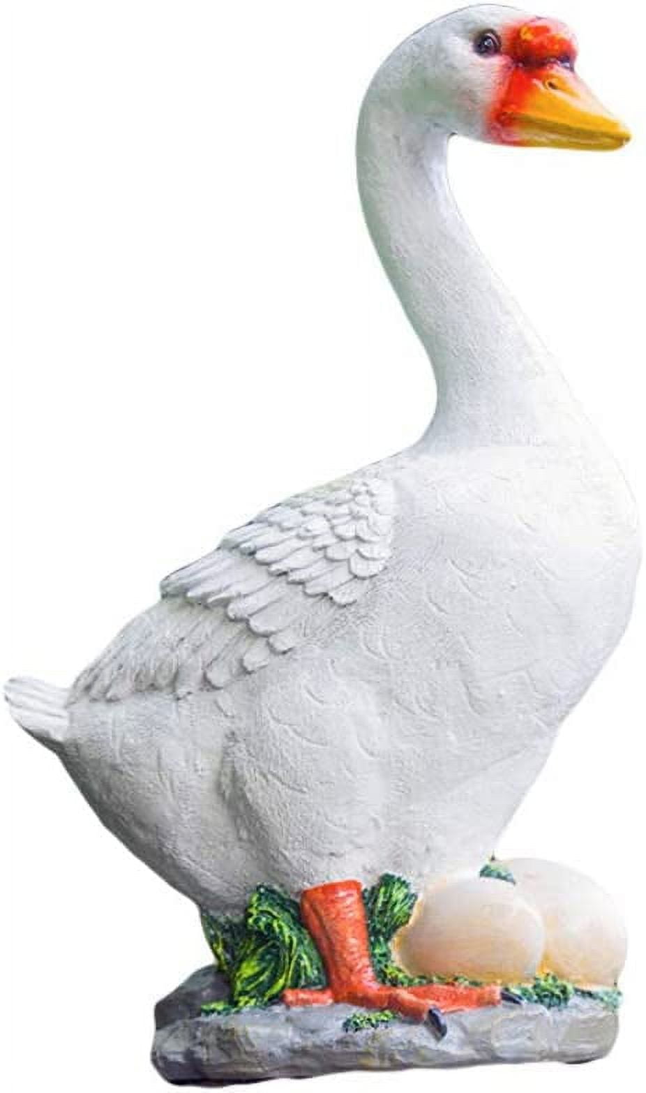 Resin Garden Patio Goose Statues Decor Outdoor Realistically Animal ...