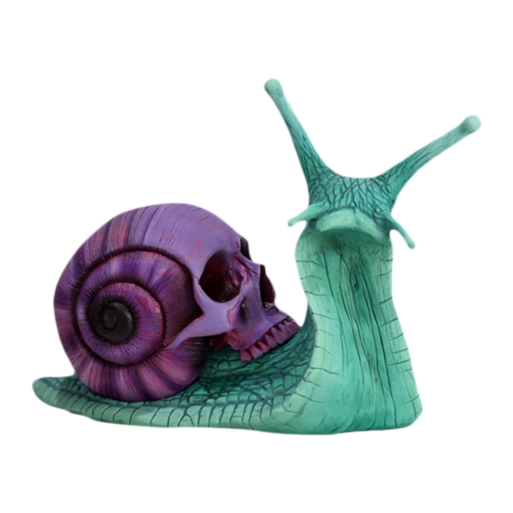 Resin Garden Statue Snail Figurine Gothic Halloween Decoration ...