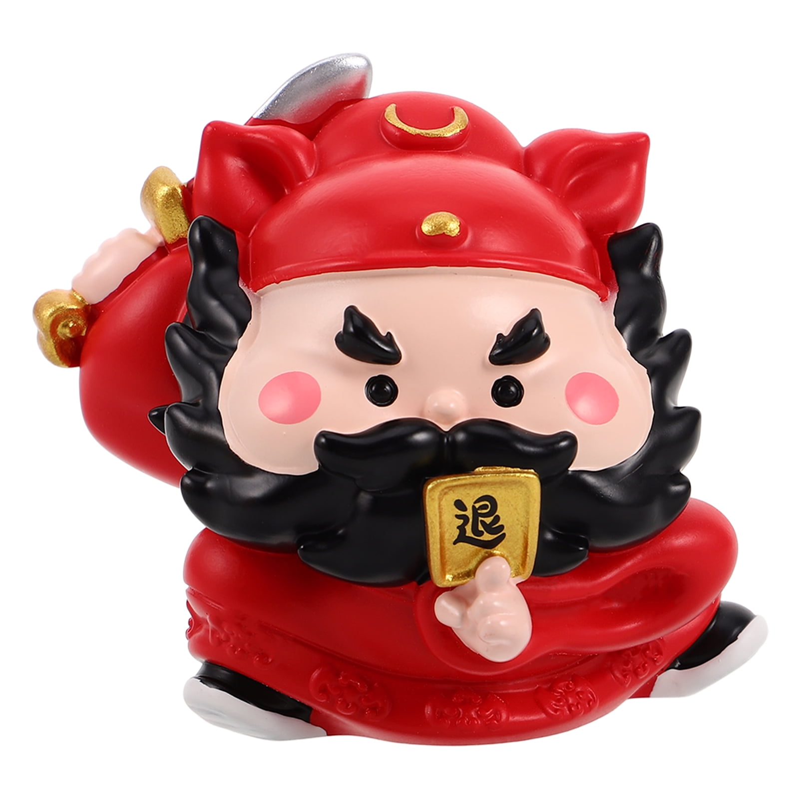 Resin God Figurine Chinese Mythological Statue Statue Car Dashboard ...