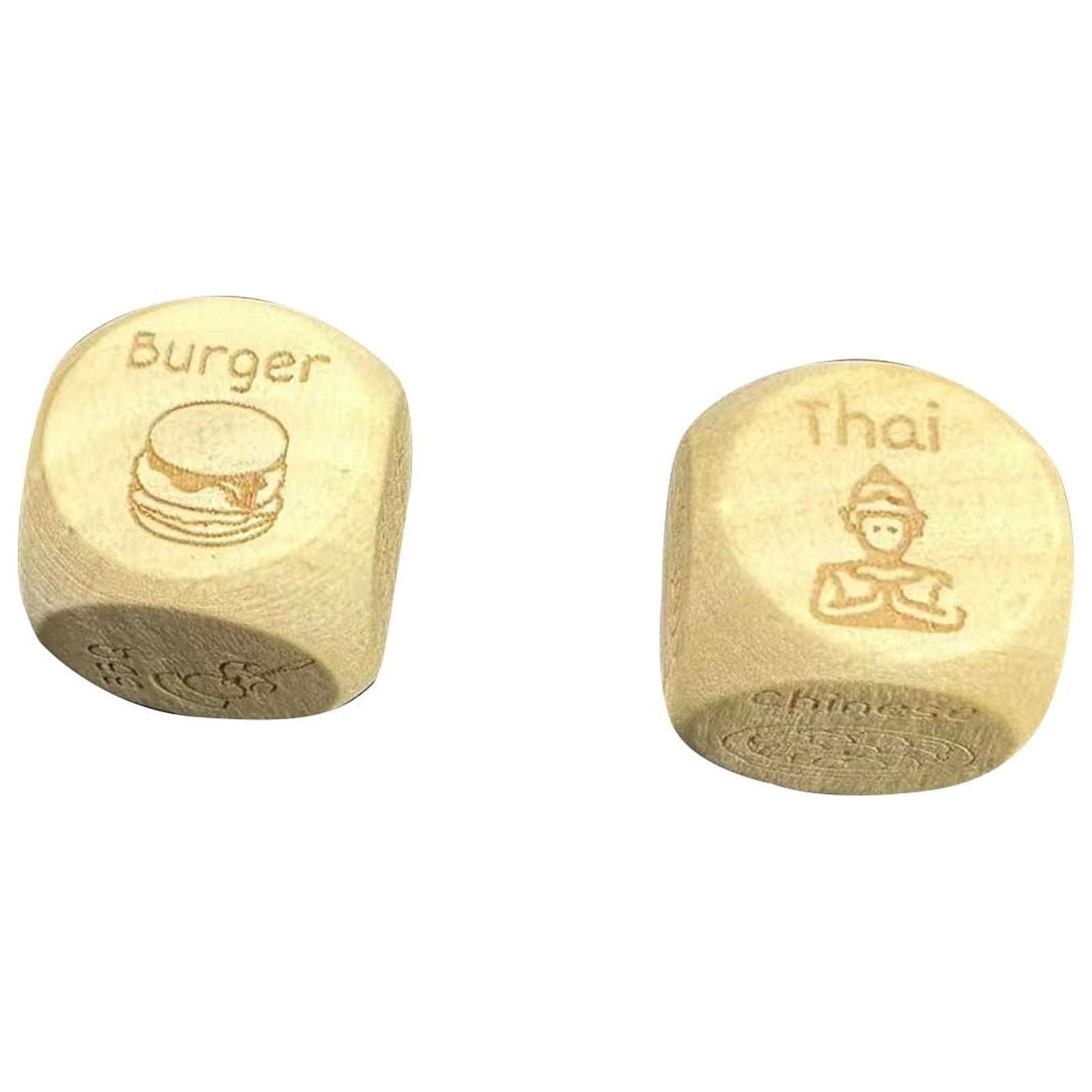 Resin Gourmet Decision Making Dice 12 Kinds of Food Dice Novelty ...