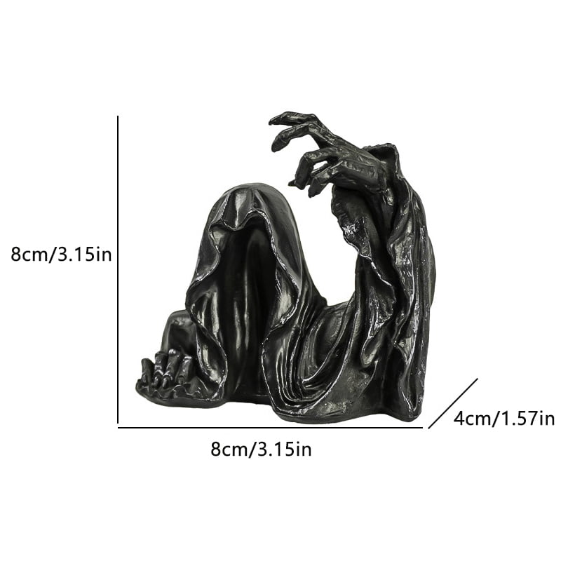 Resin Grim Reaper Sculpture Art Decorative Desk Figure Ornaments ...