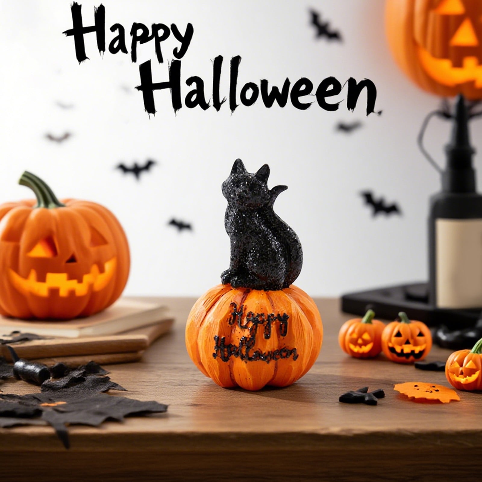 Resin Halloween Table Sign 2026 Desk Gadgets 4.53Inch Halloween Table ...