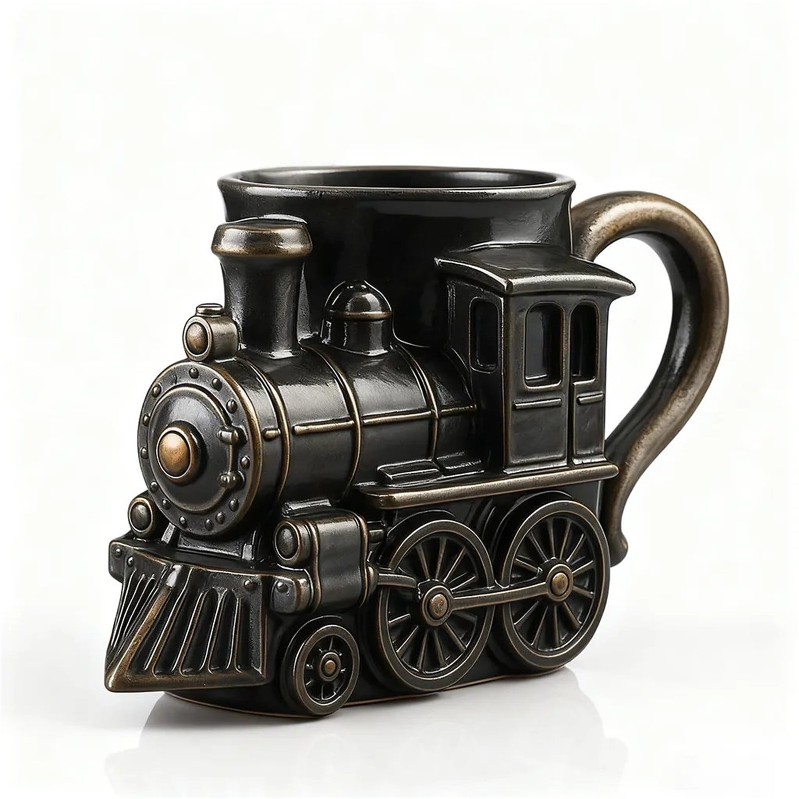 Resin Handicraft Home Decoration European Style Steam Train Mug With ...
