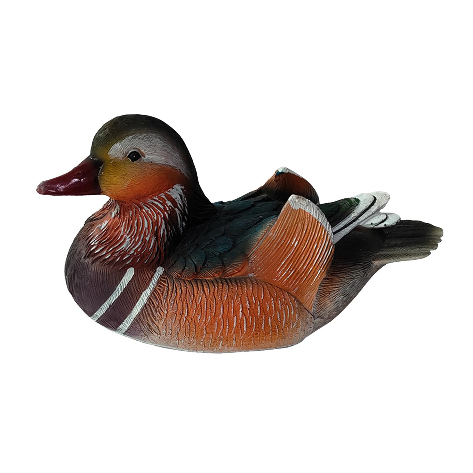 Resin Handmade Mandarin Duck Garden Ornament Statues Decoration Art ...