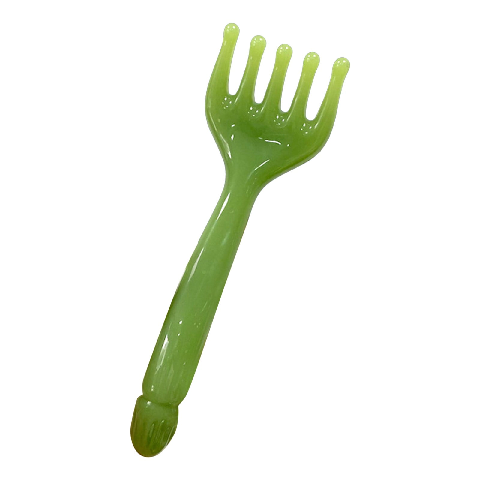 Resin Head Massager Hair Comb 6 Prongs Facial Scalp Gua Sha Massage ...