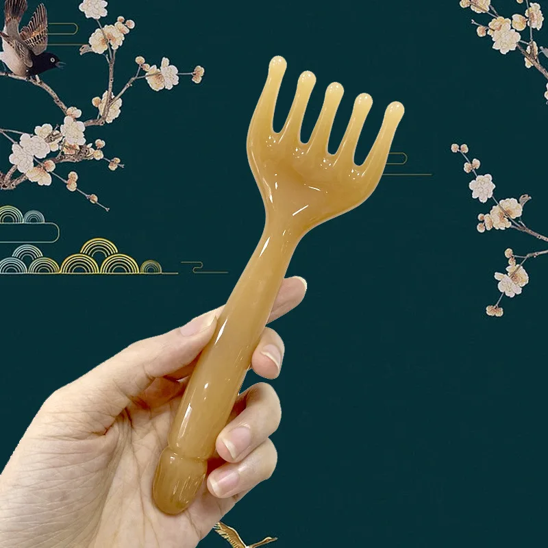 Resin Head Massager Scalp Gua Sha For Body Neck Leg Massage Five-claw ...
