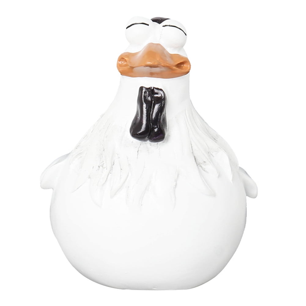 Resin Hen Outdoor Ornament Fence Hen Ornament Resin Hen Lawn Ornament ...