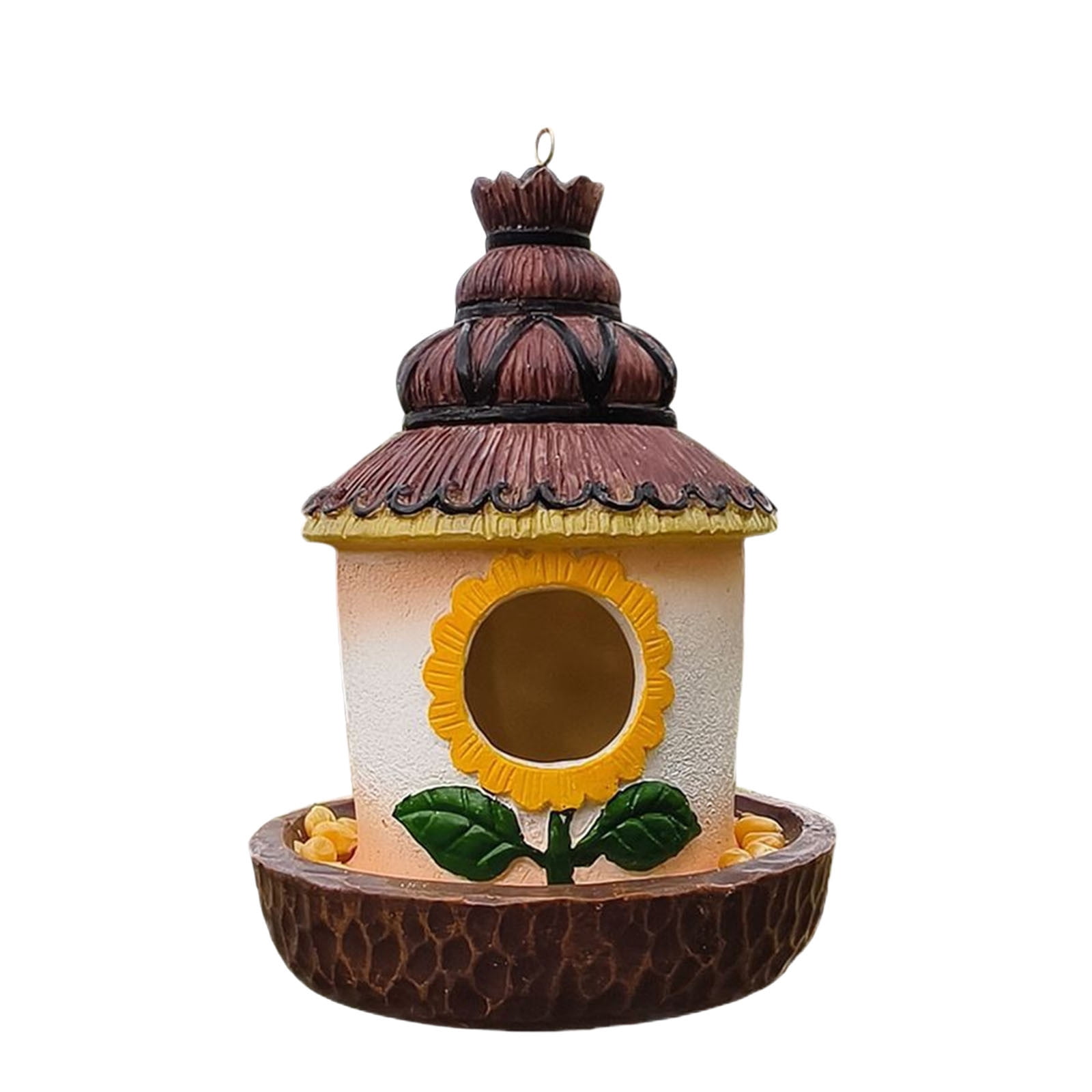 Resin Hummingbird House Garden Decoration Weatherproof Haystack Design ...