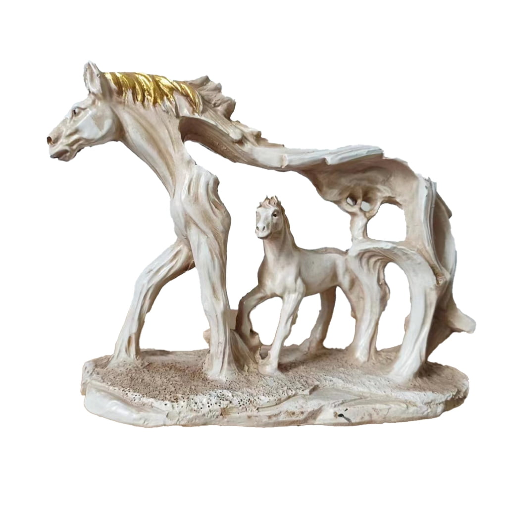 Resin Indian Horse Statue Desktops Ornament Crafts Sculpture ...