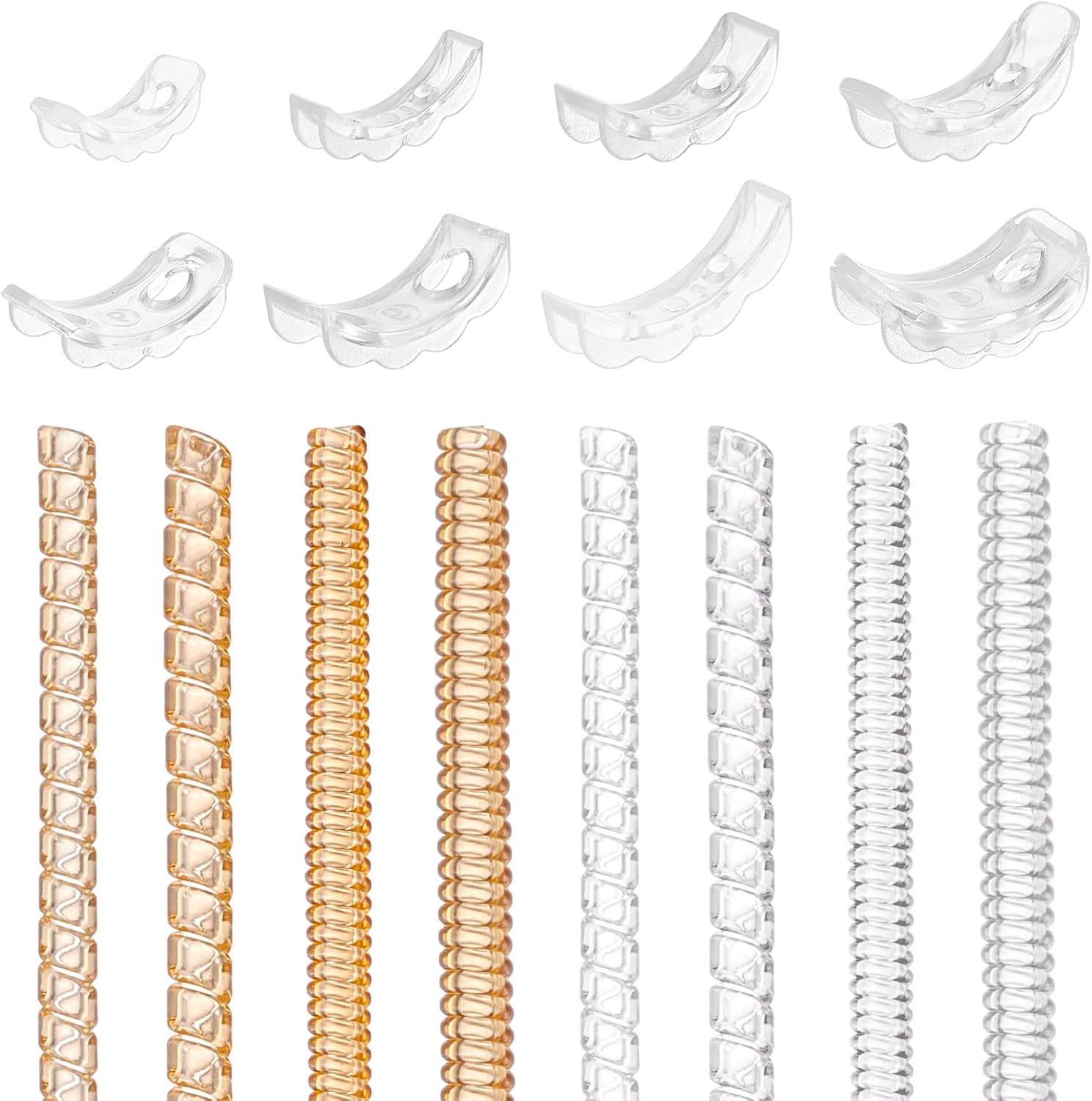 Resin Invisible Ring Size Adjusters Set Include 16 Pcs 8 Sizes Spacer ...