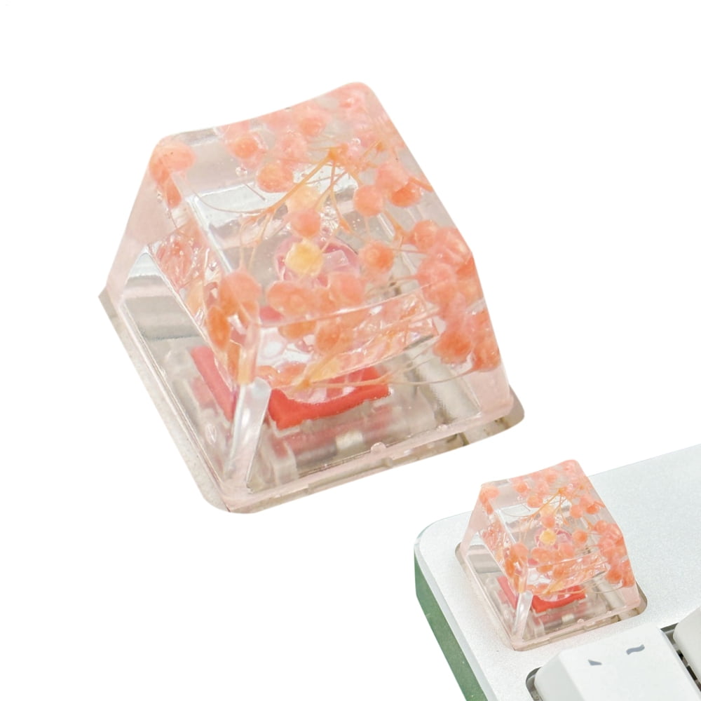 Resin Keyboard Keycaps - Gypsophila Design | Game Keyboard's Shine ...