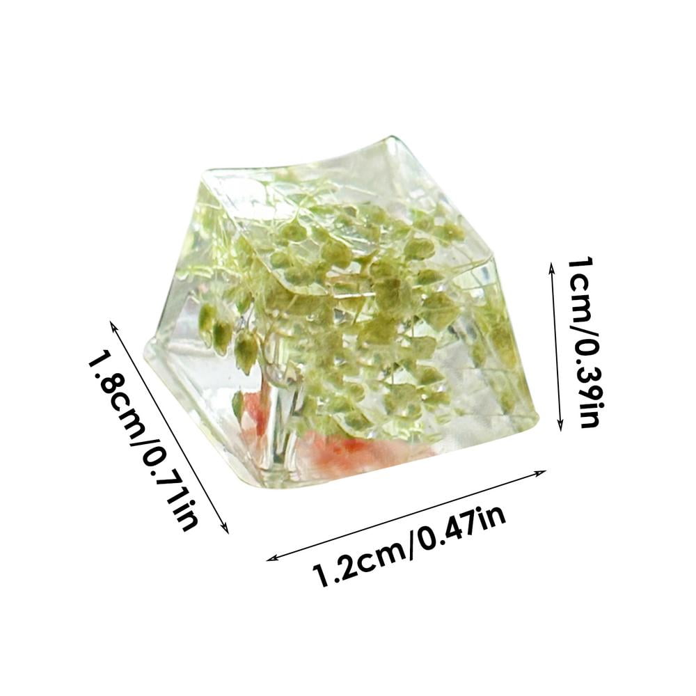 Resin Keyboard Keycaps Gypsophila Game Keyboard Keycap DIY Replacement ...