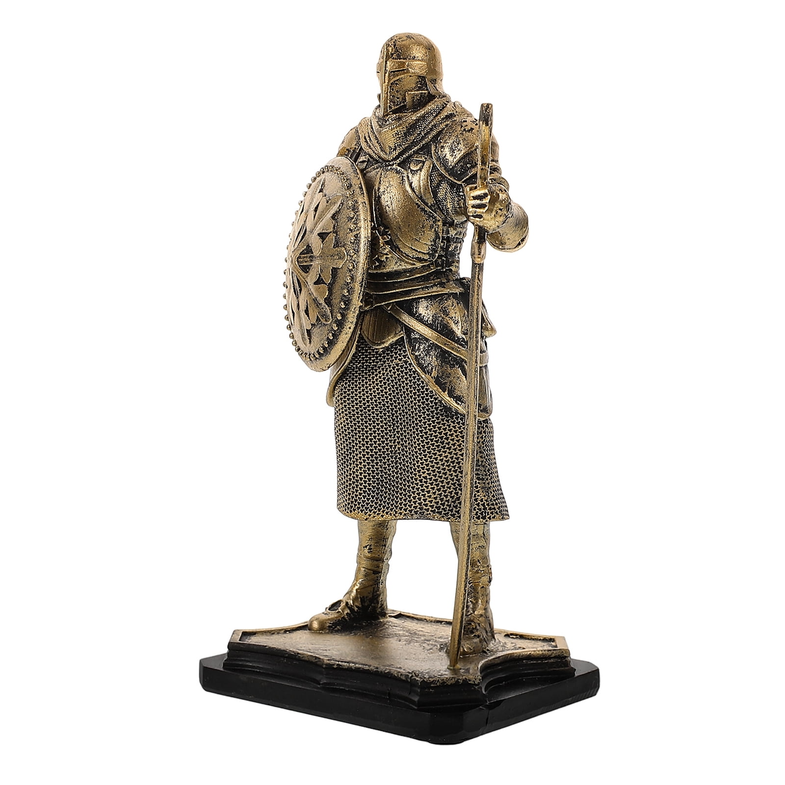 Medieval Knight Sculpture Vintage Soldier Figurines Statue Knight ...