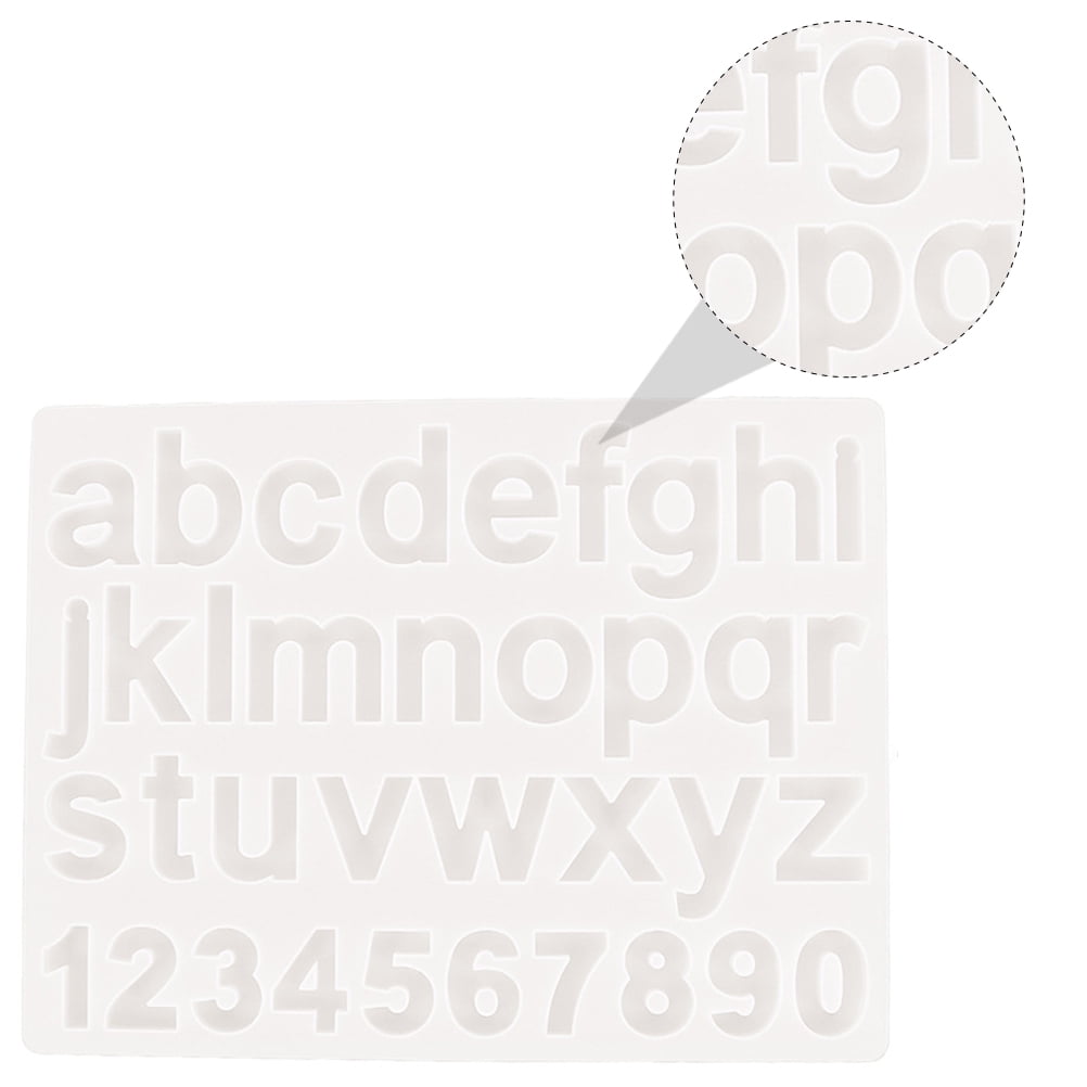 SEWCHICS 1pc Letter Numbers Silicone Mold For Diy Epoxy Resin Crafts For Cake Jelly And Handmade ...