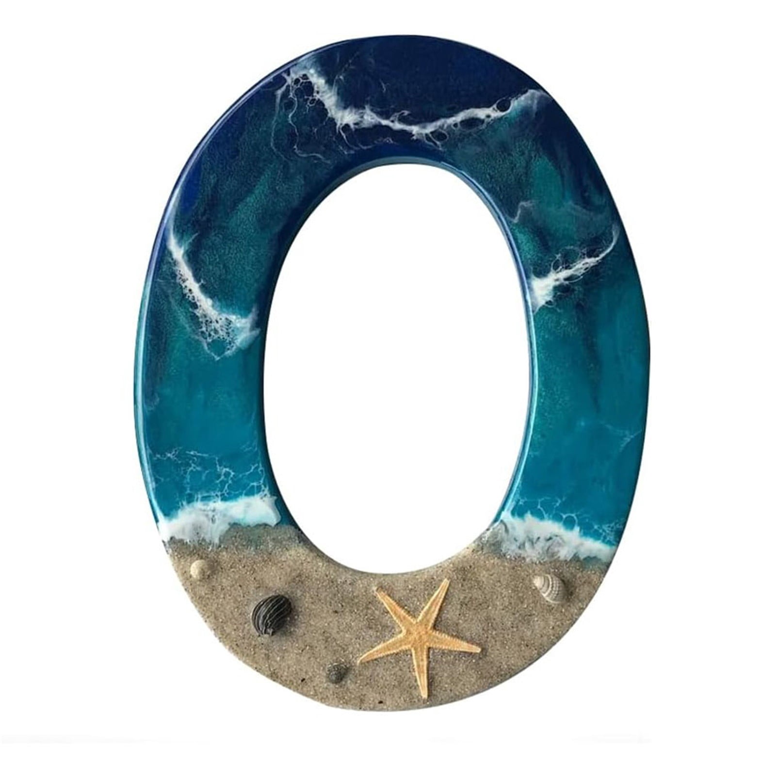 Resin Letters Sign Coastal Beach Wall Decor Beach Style Signs Blue ...