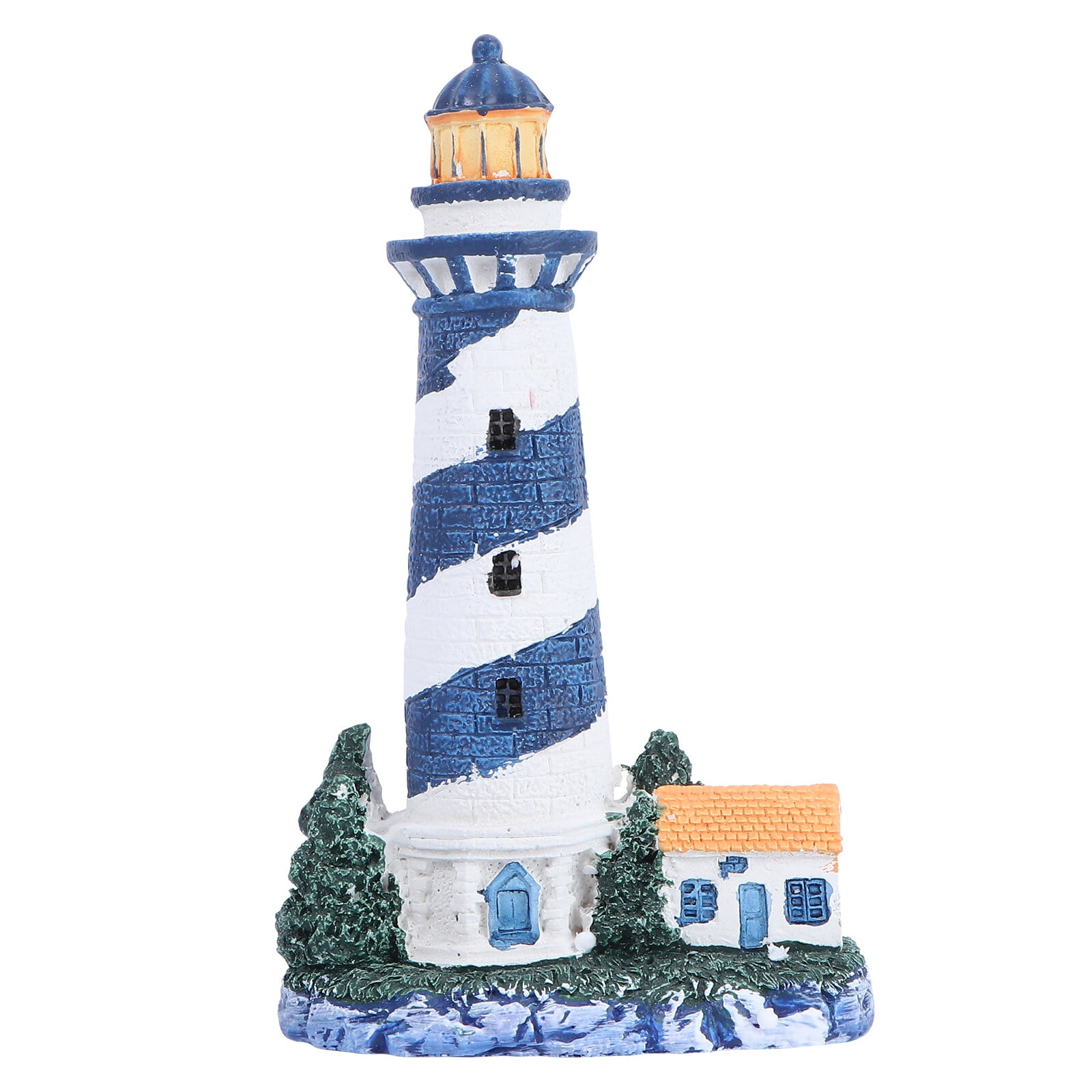 Resin Lighthouse Desktop Adornment Mediterranean Style Adornment ...
