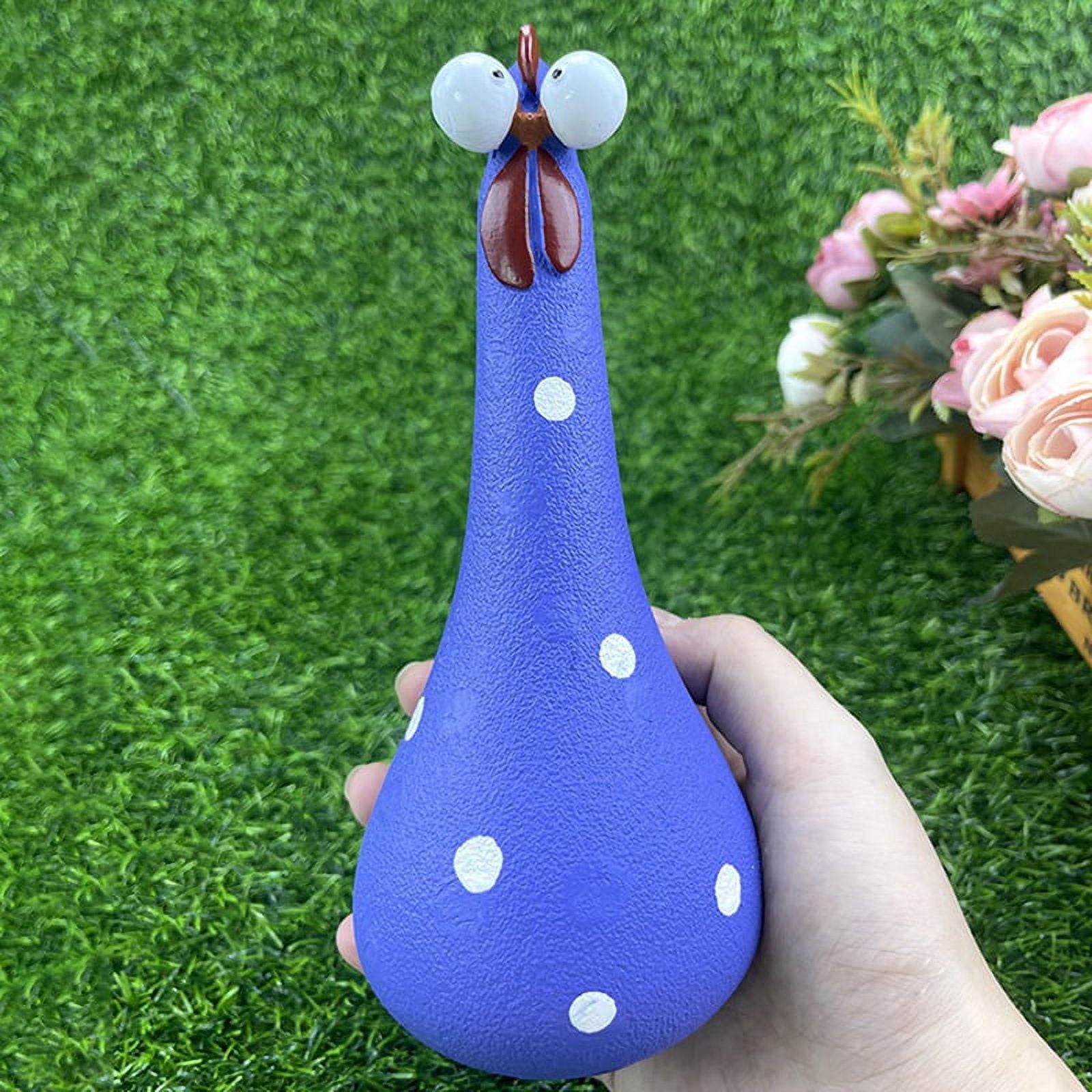 Resin Long Neck Chicken Ornaments for Garden Courtyard Outdoor ...