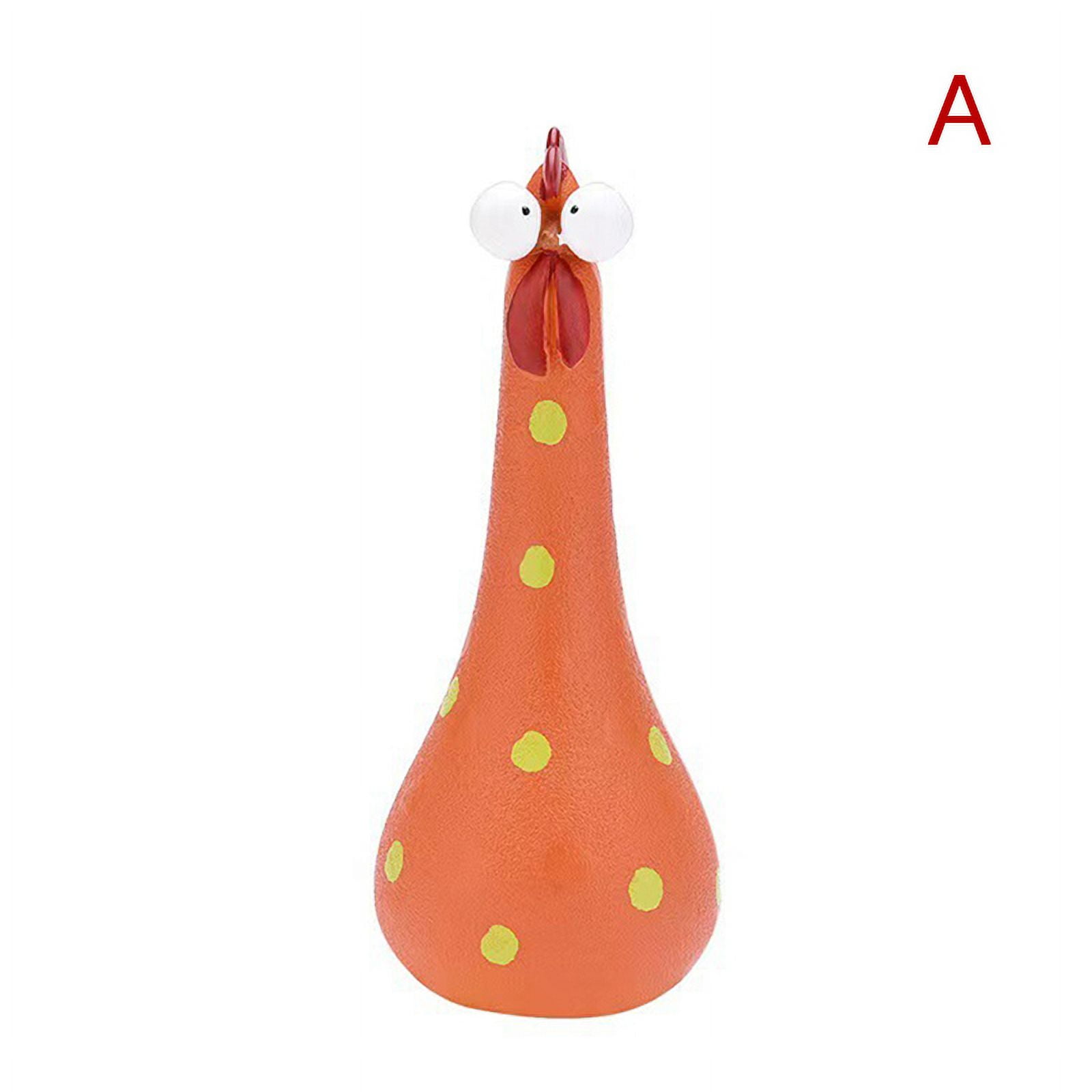 Resin Long Neck Chicken Ornaments for Garden Courtyard Outdoor ...