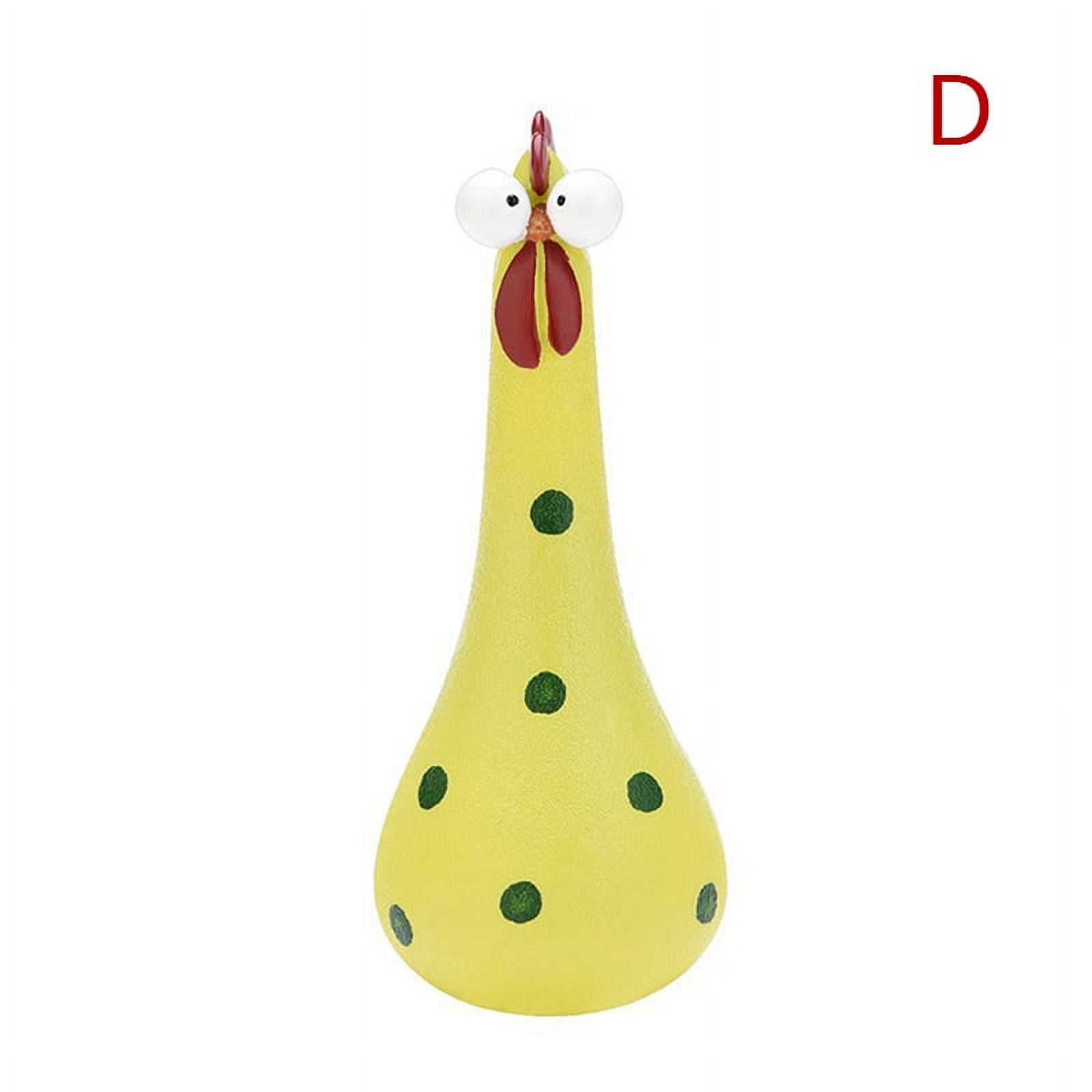 Resin Long Neck Chicken Ornaments for Garden Courtyard Outdoor ...