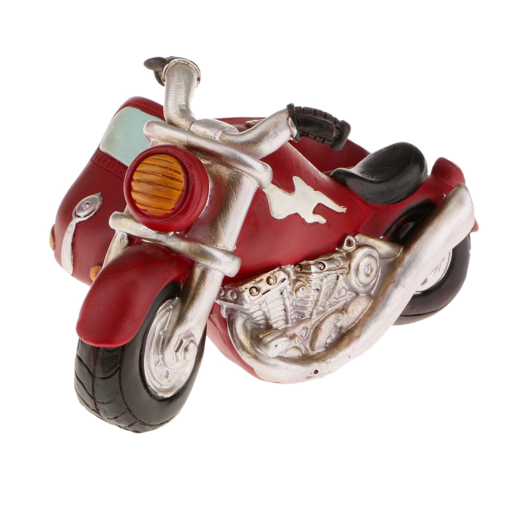 Resin MOTORCYCLE patio and garden Planter Succulent Bonsai Pot Home ...