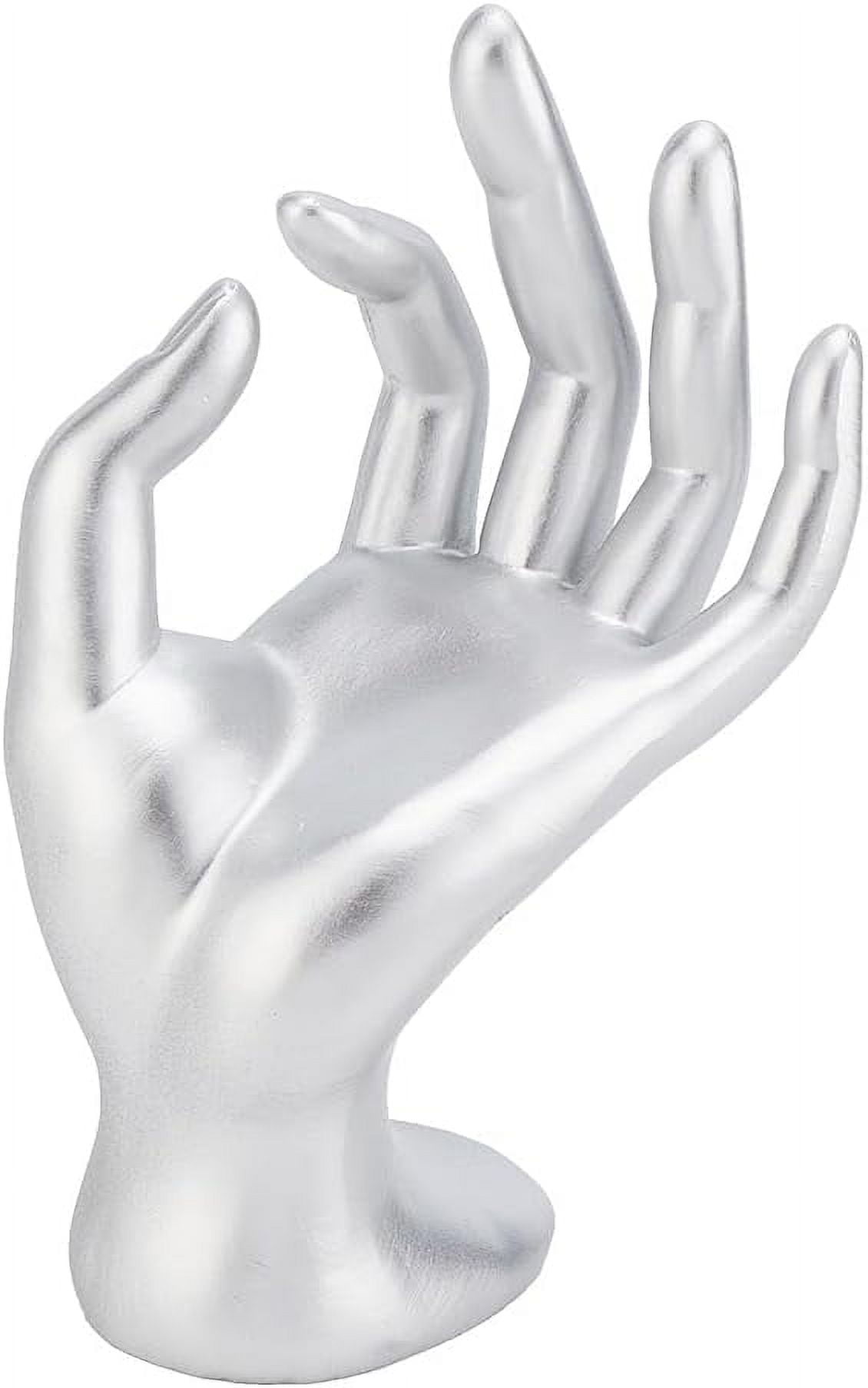 Resin Mannequin Hand Jewelry Display Holder Stands OK Shaped Hand Ring ...