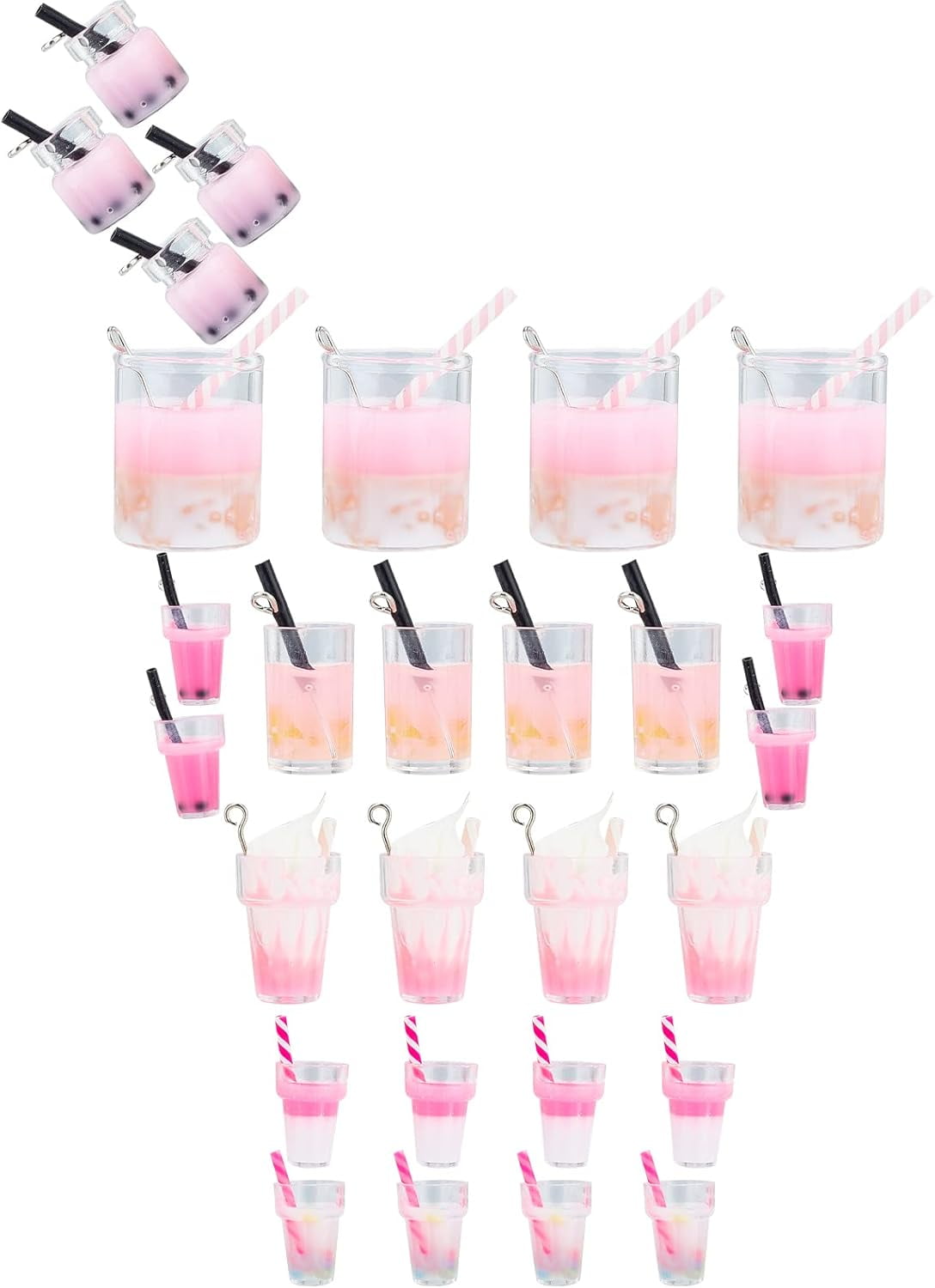 Resin Milk Tea Fruit Tea Charms DIY - Walmart.com