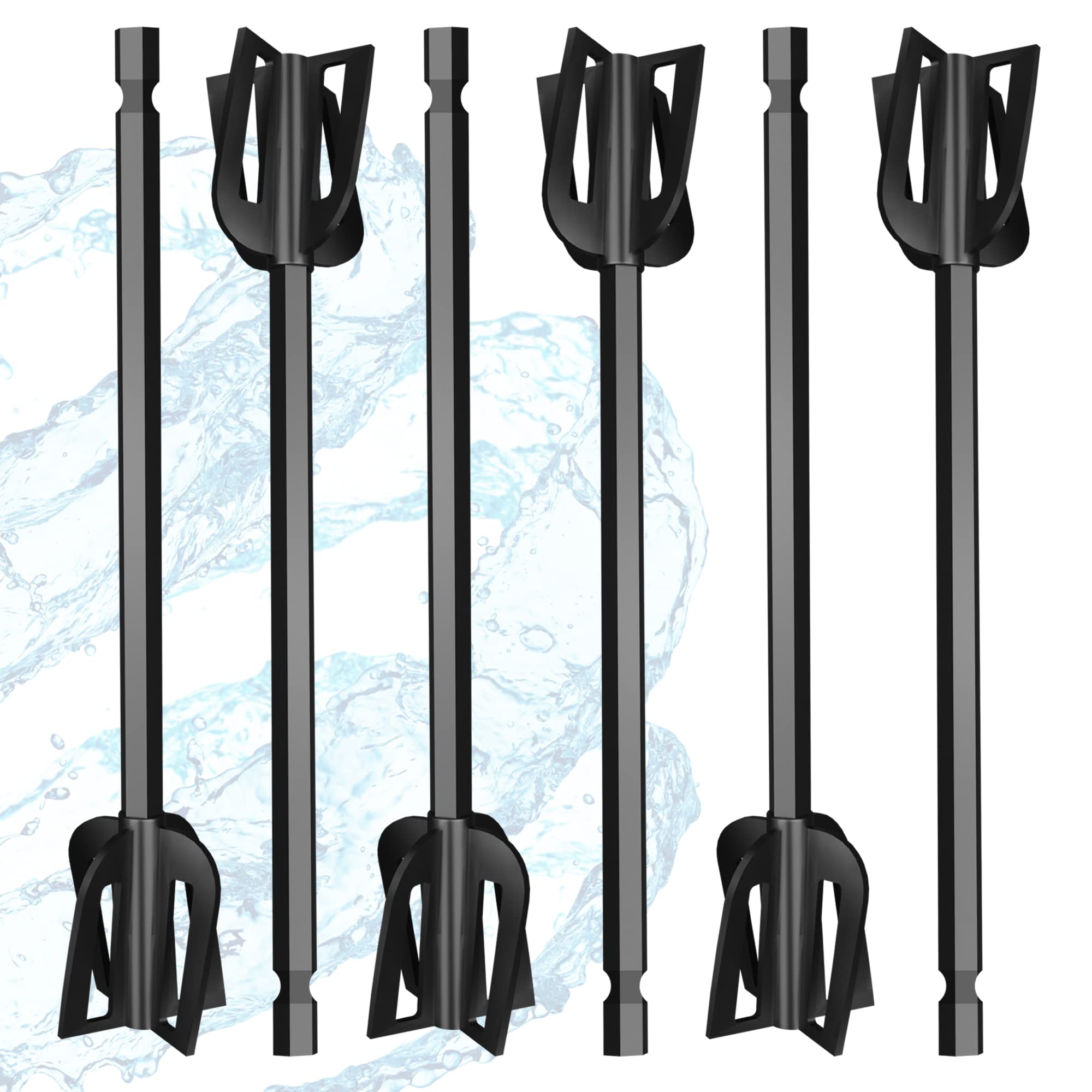 Resin Mixer Epoxy Mixer Paddles Plastic - 6 Reusable Multipurpose ...