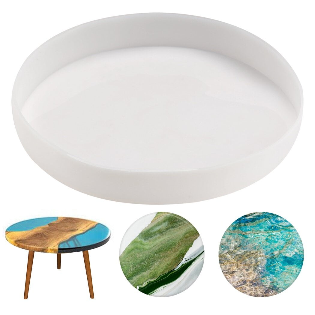 Silicone Resin Mold Tray, DIY Round Table & Decorative Art Home ...