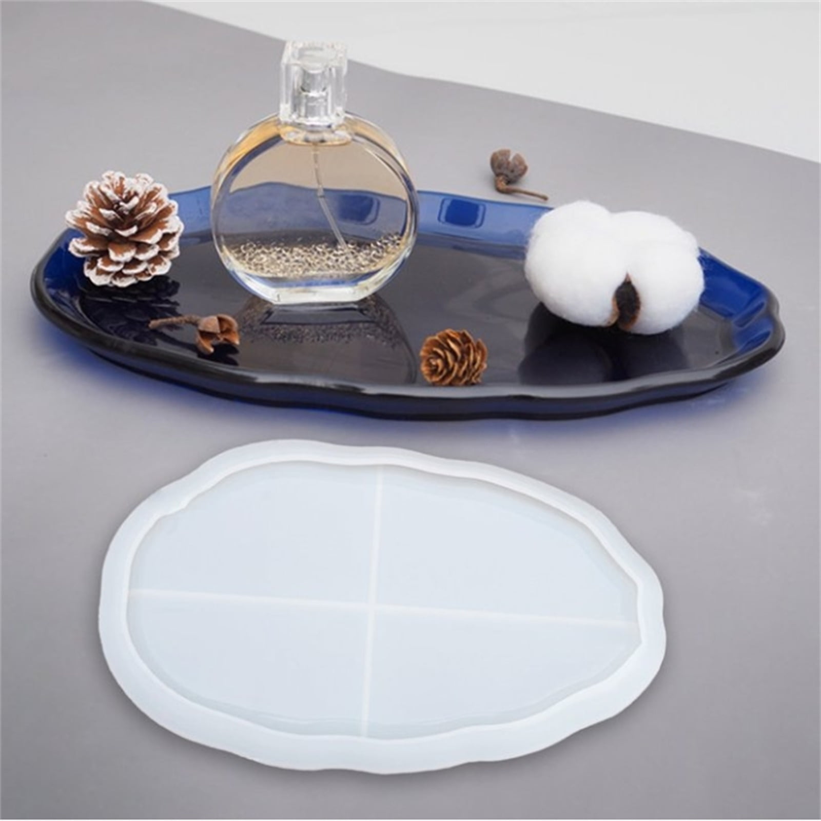 Resin Molds Clearance! Tray Silicone Non Standard Oval Round Epoxy ...