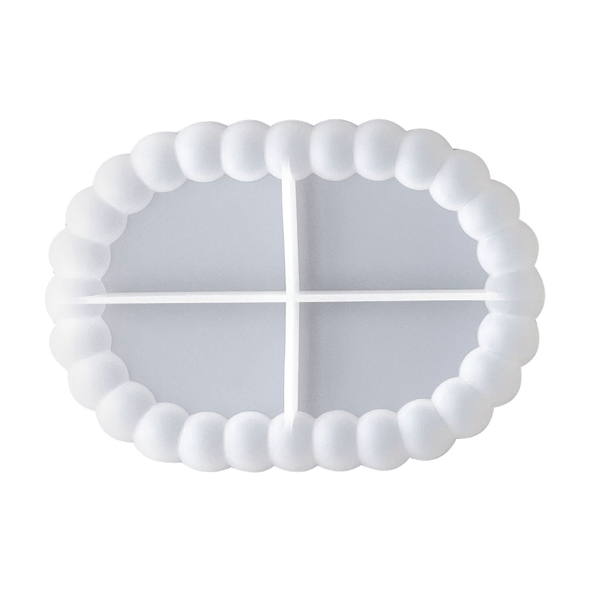 Resin Molds, Epoxy Resin Silicone Molds, Bubble Coaster Molds Including Round Oval Flower Shape ...